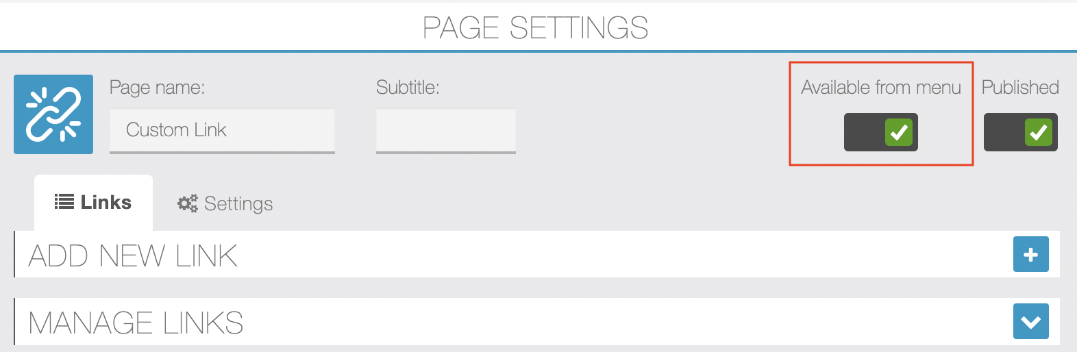 Custom Link – Siberian CMS Module | WebVista | Siberian CMS Store