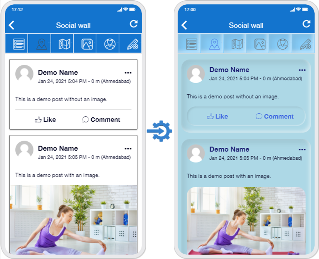 CSS Template-1 for Social Wall | WebVista | Siberian CMS Store