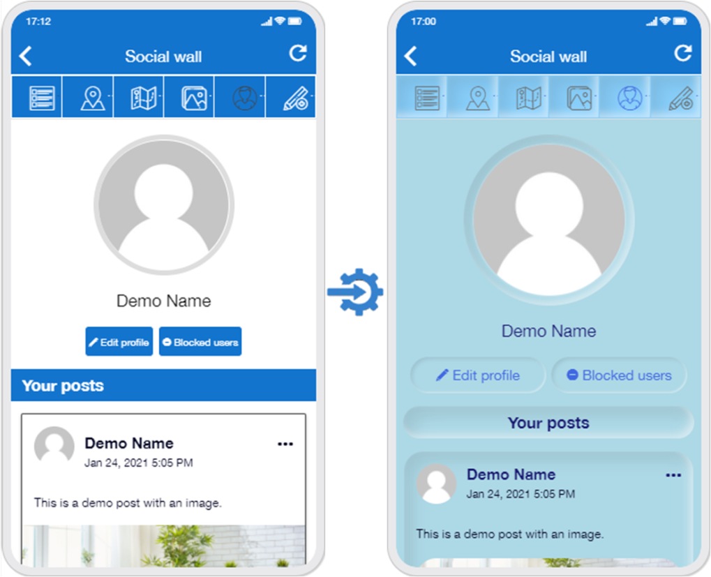CSS Template-1 for Social Wall | WebVista | Siberian CMS Store