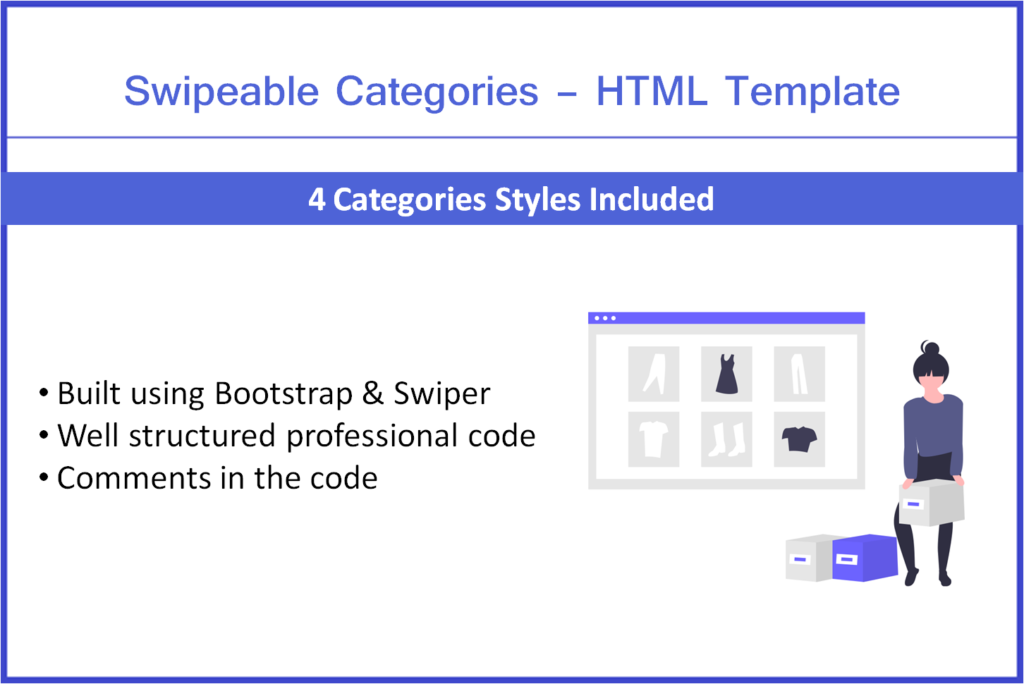 Swipeable Categories | WebVista | Siberian CMS Store